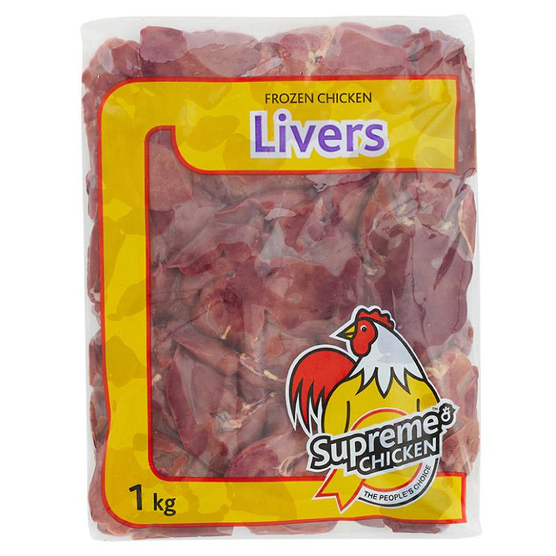 Supreme Frozen Chicken Livers 1 KG - Striker Meat