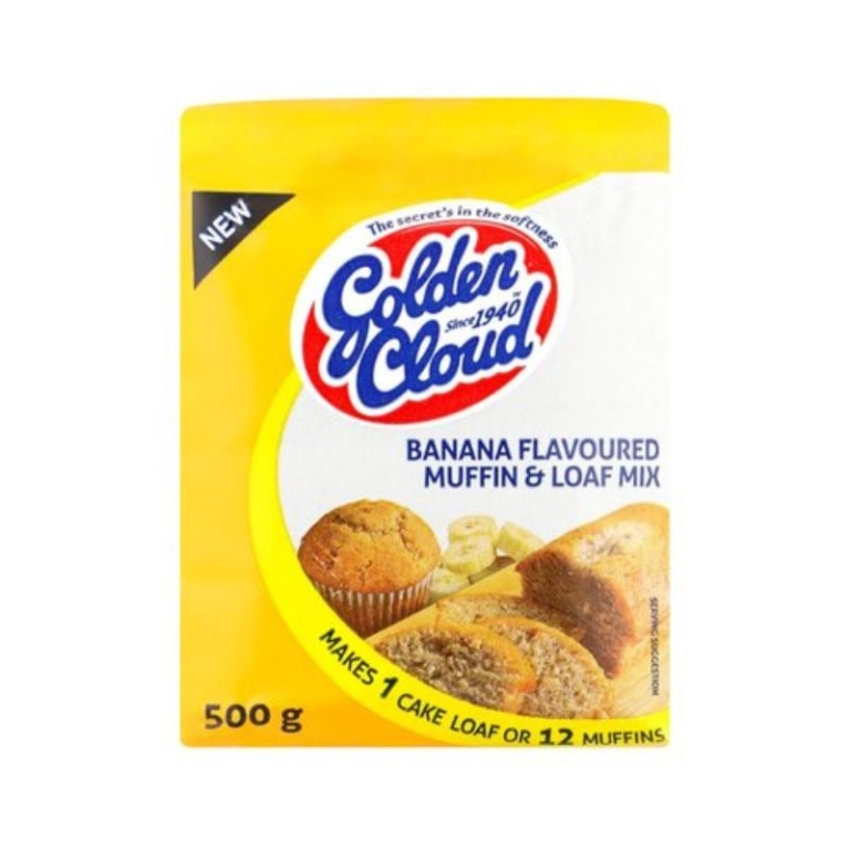 GOLDEN CLOUD MUFFIN MIX BANANA 500G - Striker Meat